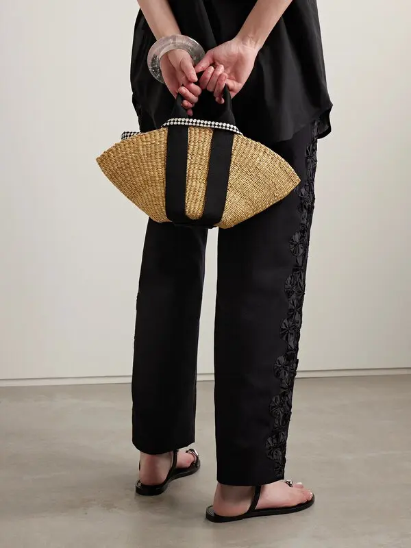 Muuñ Sophie Mini Woven Straw Tote