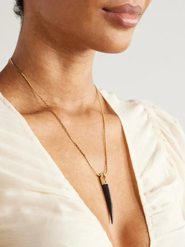 Isabel Marant Resin Pendant Necklace