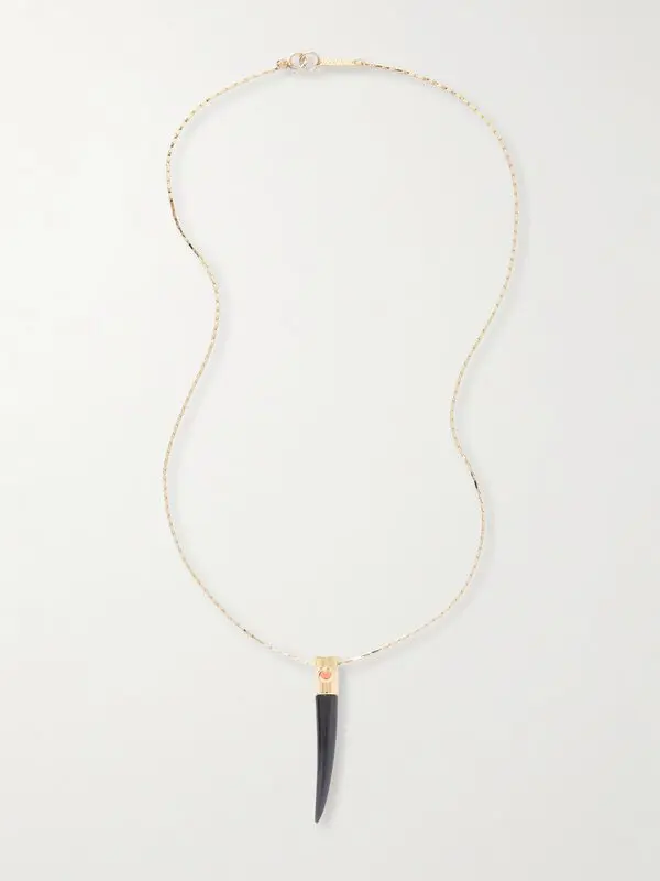 Isabel Marant Resin Pendant Necklace
