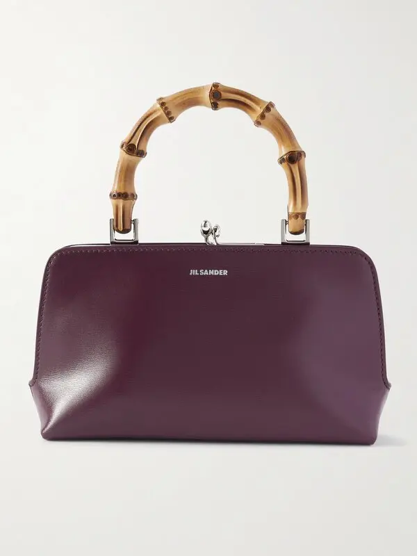 JIL SANDER - Mini Bamboo And Leather Tote