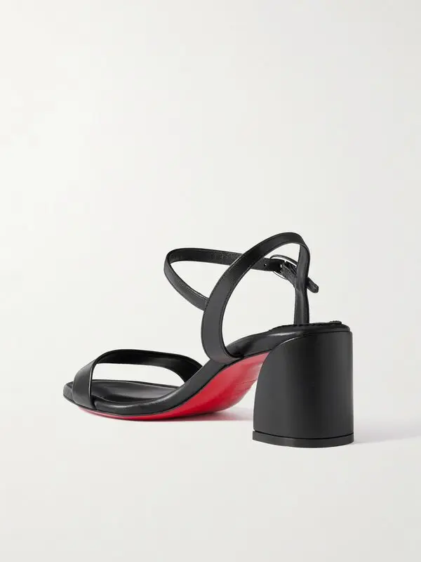 CHRISTIAN LOUBOUTIN Miss Jane 55 Leather Sandals - Black
