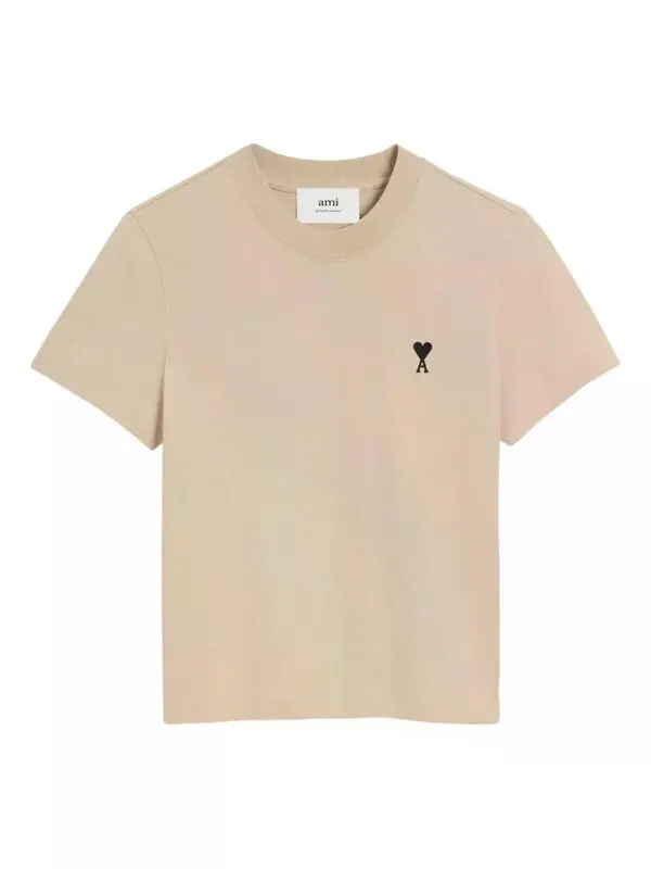 AMI Paris De Coeur T-shirt - Neutrals