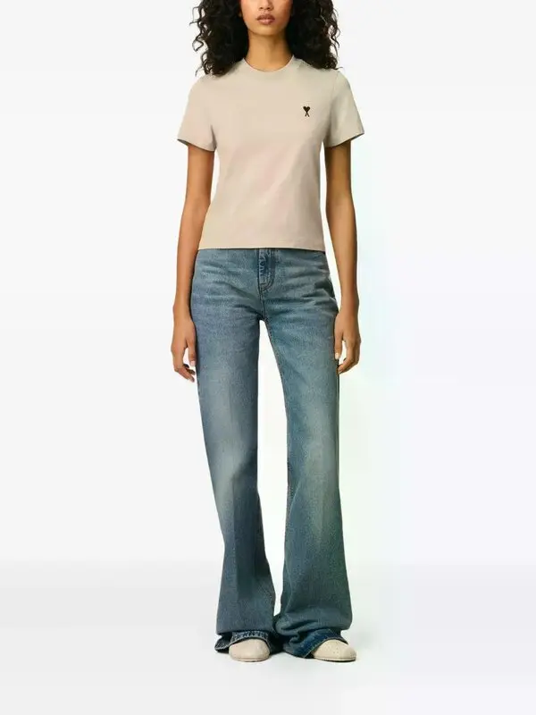 AMI Paris De Coeur T-shirt - Neutrals