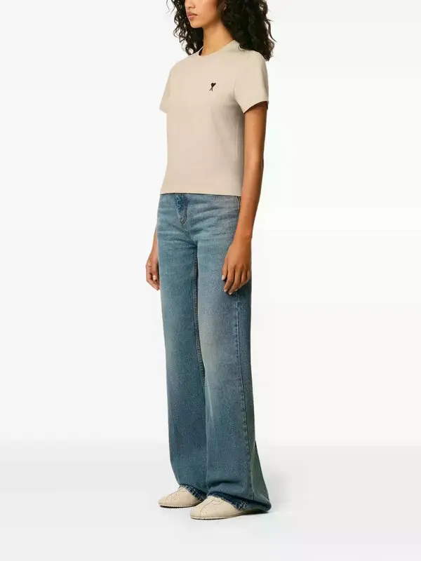 AMI Paris De Coeur T-shirt - Neutrals