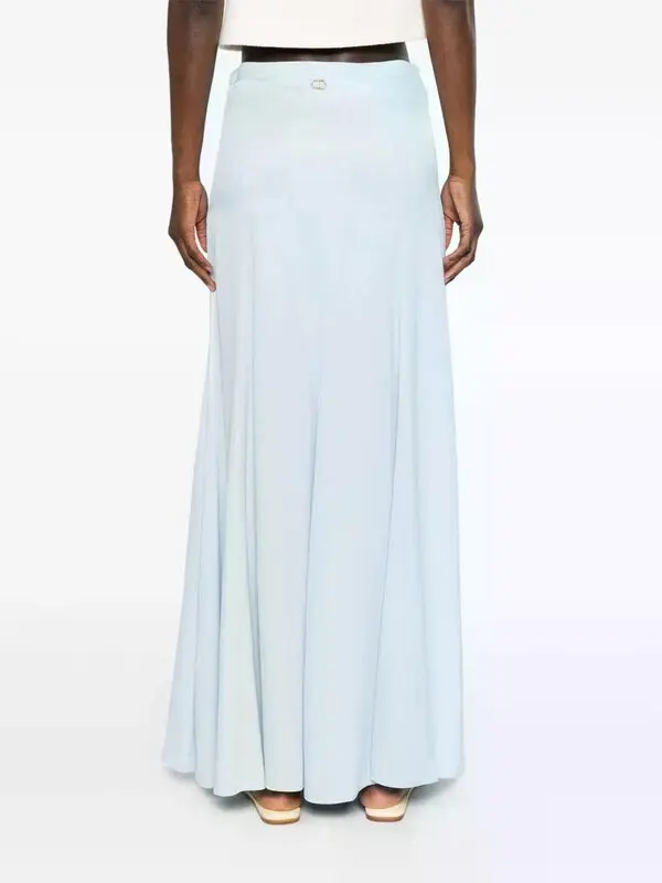 TWINSET High-waisted Flared Maxi Skirt