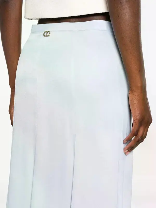 TWINSET High-waisted Flared Maxi Skirt
