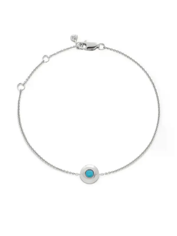 Monica Vinader December Turquoise Birthstone Bracelet - Silver