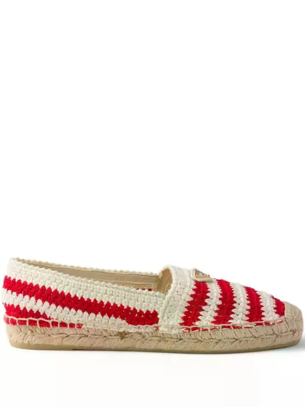 Prada Striped Espadrilles