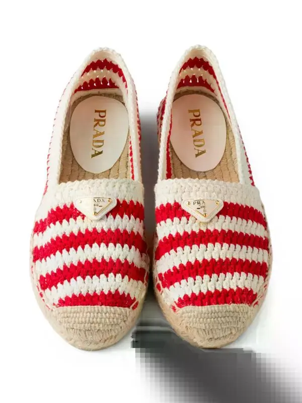 Prada Striped Espadrilles