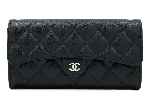 Chanel Classic Flap Long Wallet - Black (ap0241)