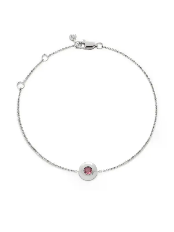 Monica Vinader October Tourmaline Birthstone Bracelet - Silver