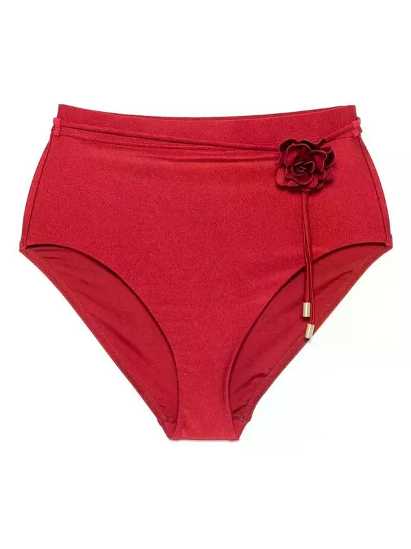 Zimmermann Cascadian Flower Bikini Bottoms - Red