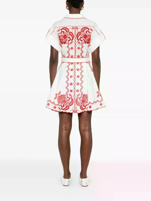 Zimmermann Lucky Embroidered Mini Dress