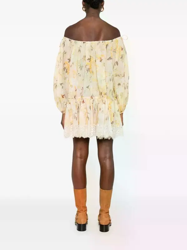 Zimmermann Cascadian Mini Dress - Yellow