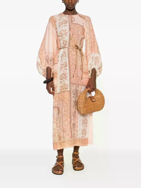 Zimmermann Lucky Midi Dress - Pink