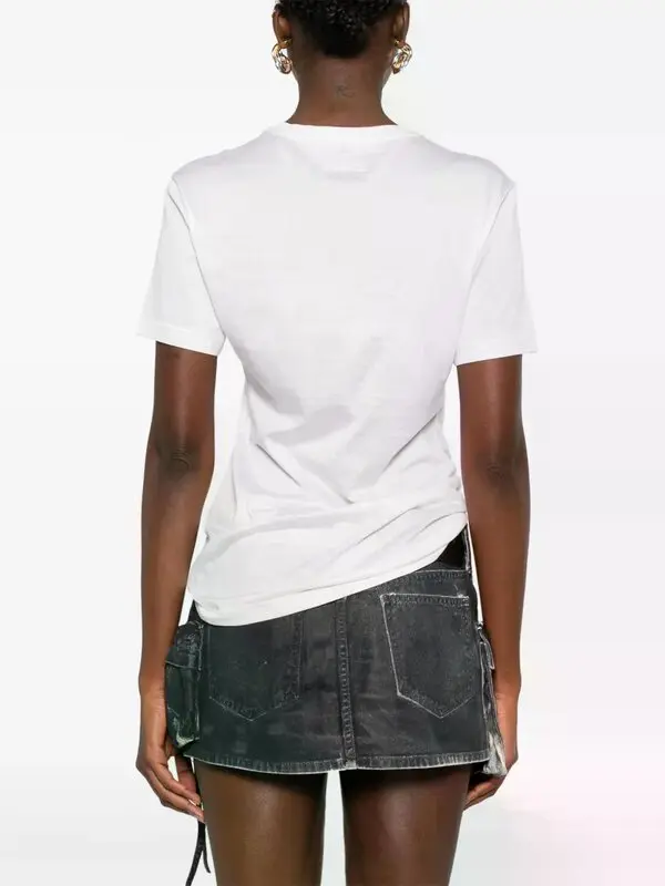 Versace Pin-drape T-shirt - White