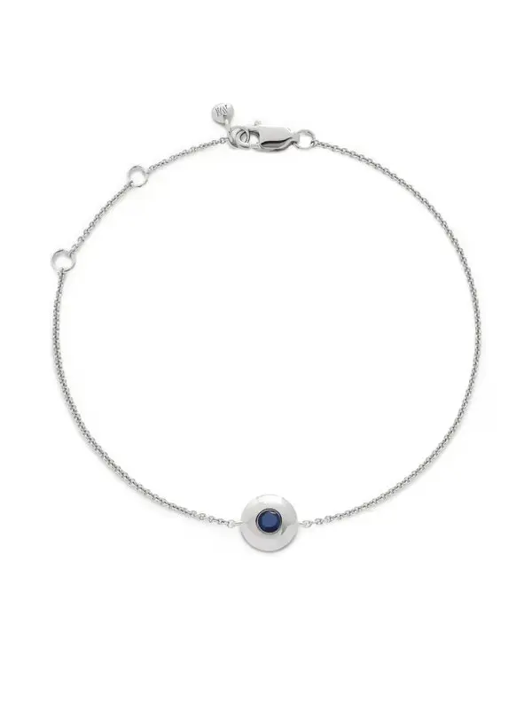 Monica Vinader September Sapphire Birthstone Bracelet - Silver
