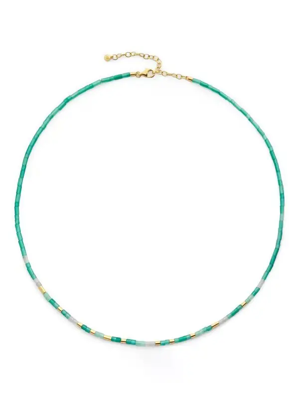 Monica Vinader Delphi Beaded Necklace - Green