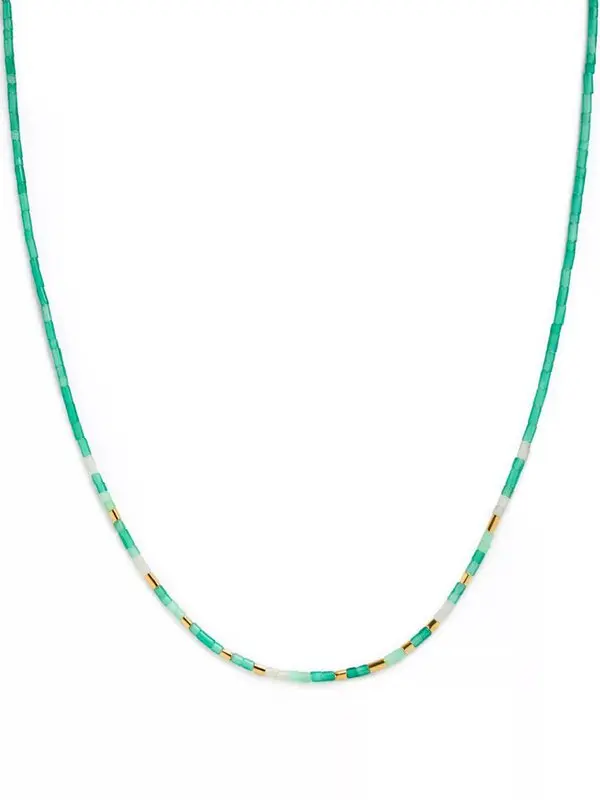 Monica Vinader Delphi Beaded Necklace - Green