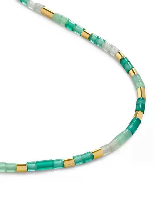 Monica Vinader Delphi Beaded Necklace - Green
