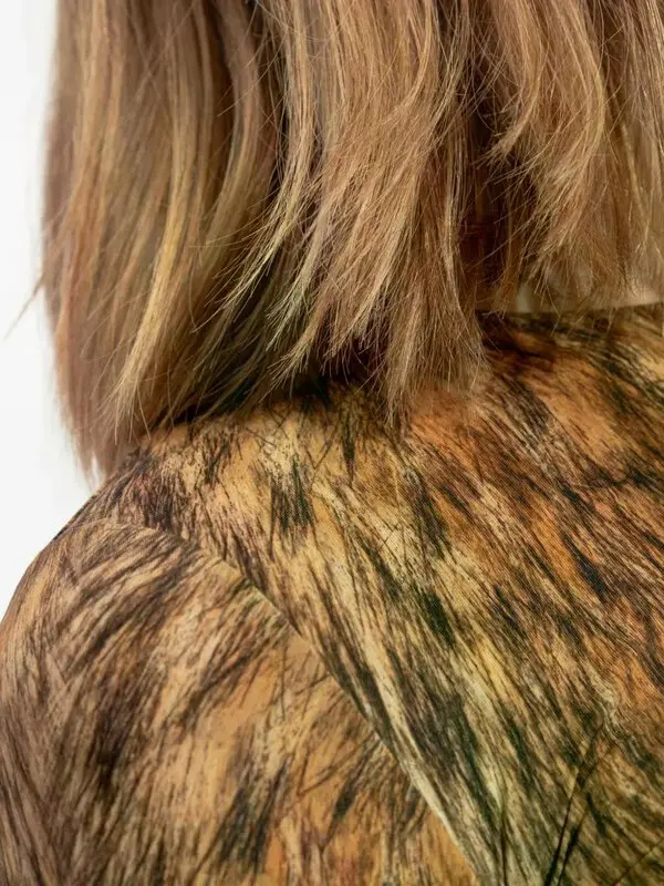 MAISON MARGIELA Animal-print Bodysuit - Brown