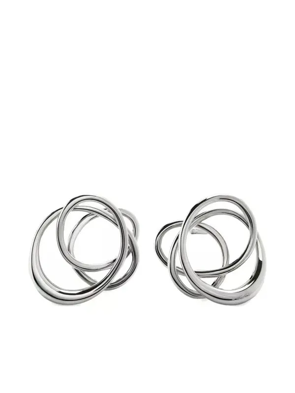 Monica Vinader Nura Wrap Earrings - Silver