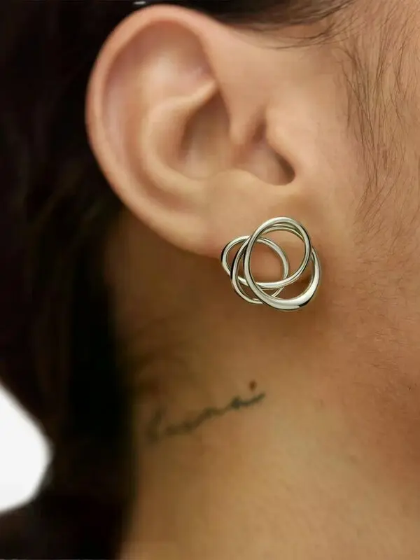 Monica Vinader Nura Wrap Earrings - Silver