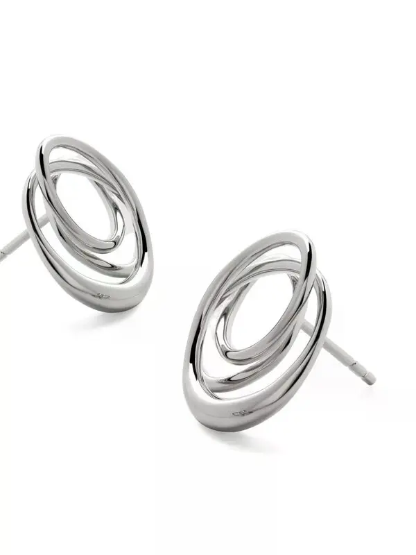 Monica Vinader Nura Wrap Earrings - Silver