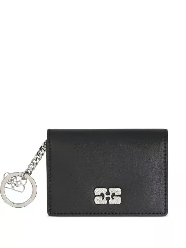 GANNI Bou Card Holder - Black
