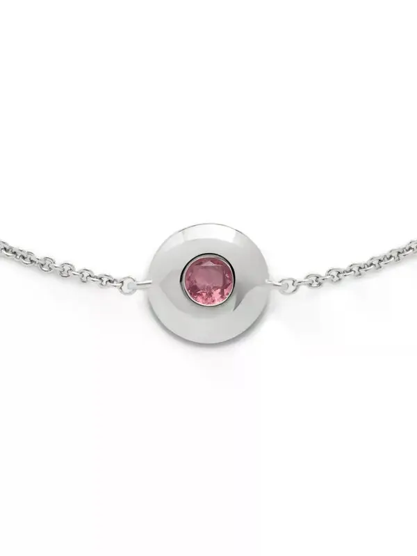 Monica Vinader October Tourmaline Birthstone Bracelet - Silver