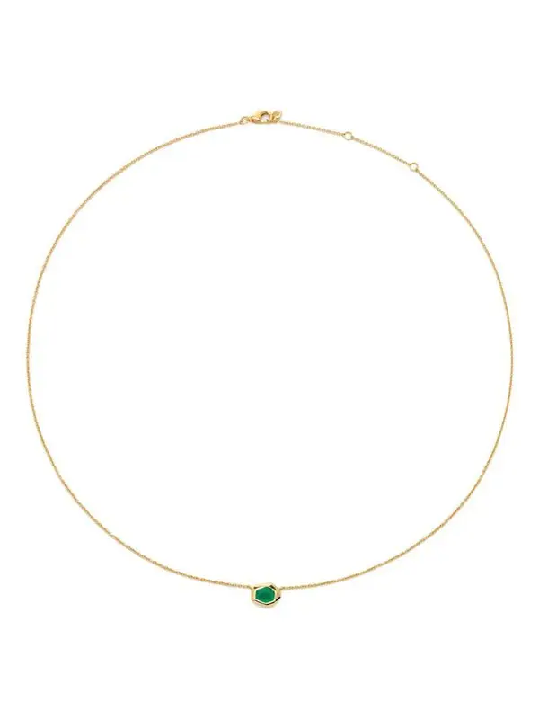 Monica Vinader Odyssey Gemstone Necklace - Green
