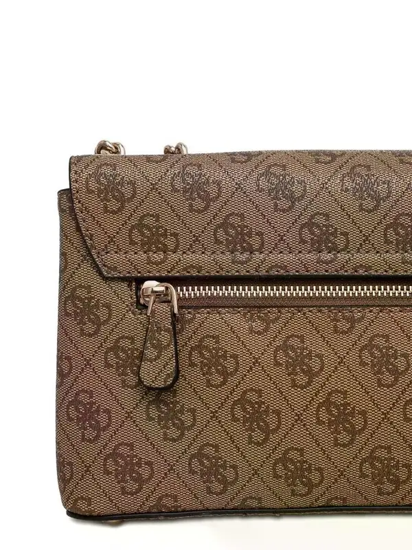 Guess Logo-plaque Shoulder Bag - Brown