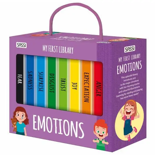 SASSI My First Library Emotions 8 Minibook Set - Multicolored