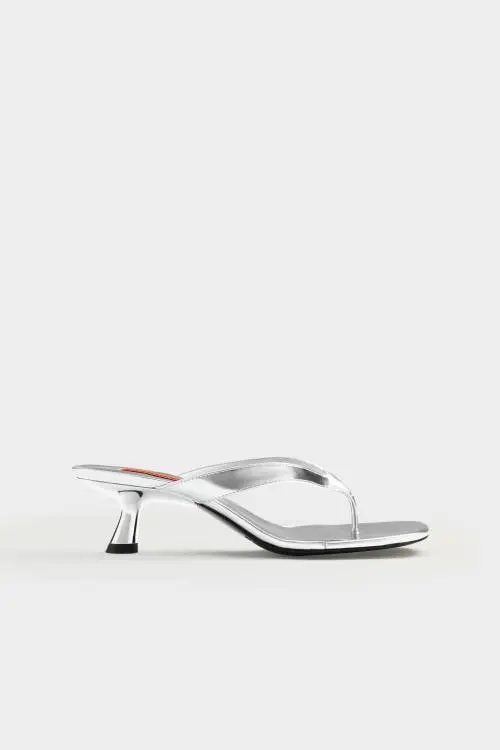 SIMONMILLER Beep Thong Sandal - Silver