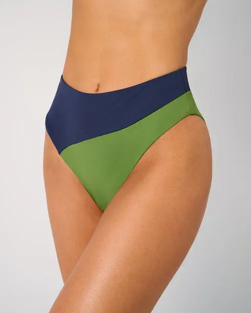 WeWoreWhat High-waisted Colorblock Bikini Bottom
