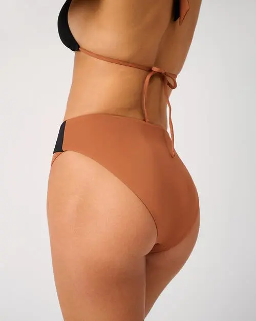 WeWoreWhat Twist High Rise Bikini Bottom