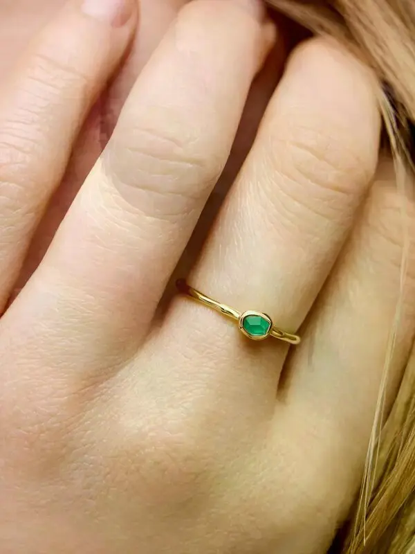 Monica Vinader Odyssey Stacking Ring With Gemstone