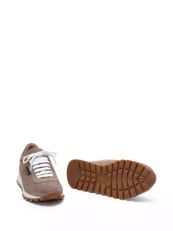 Brunello Cucinelli Suede Lace-up Sneakers - Brown