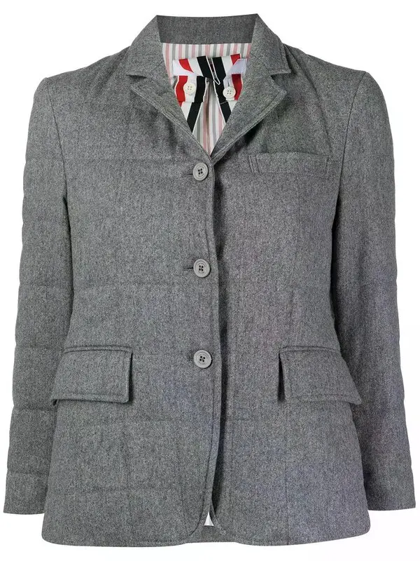 Thom Browne Padded Classic Sport Coat - Grey