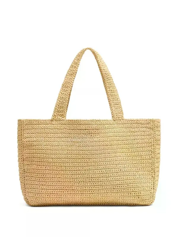 Valentino Garavani Large Viva Superstar Raffia Tote Bag - Neutrals