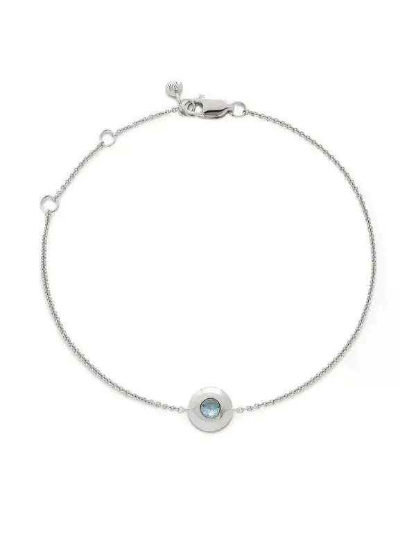Monica Vinader March Birthstone Chain Bracelet - Silver