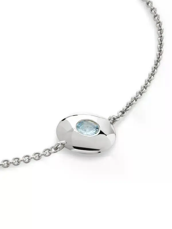 Monica Vinader March Birthstone Chain Bracelet - Silver