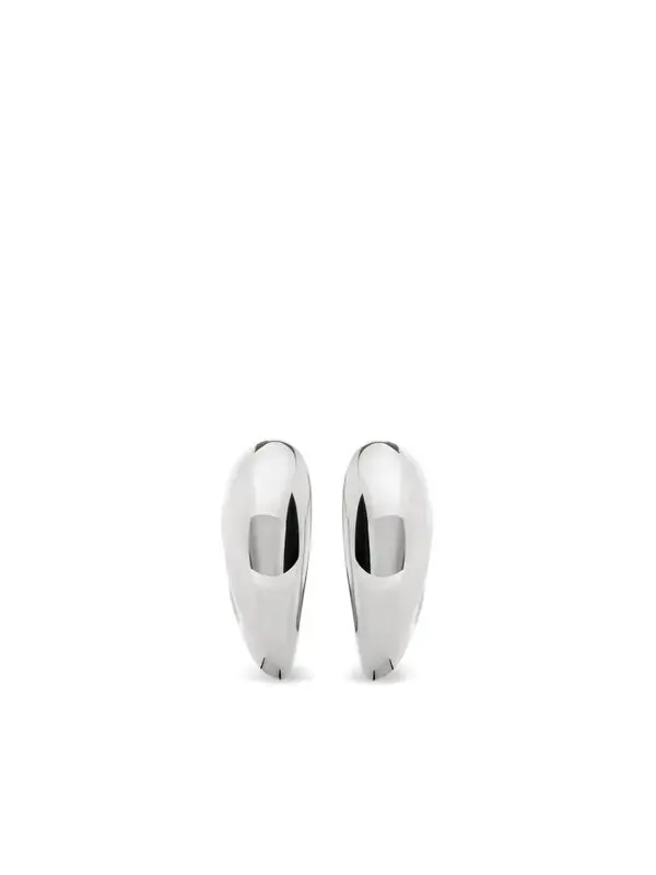 Monica Vinader Nura Reef Medium Hoop Earrings - Silver