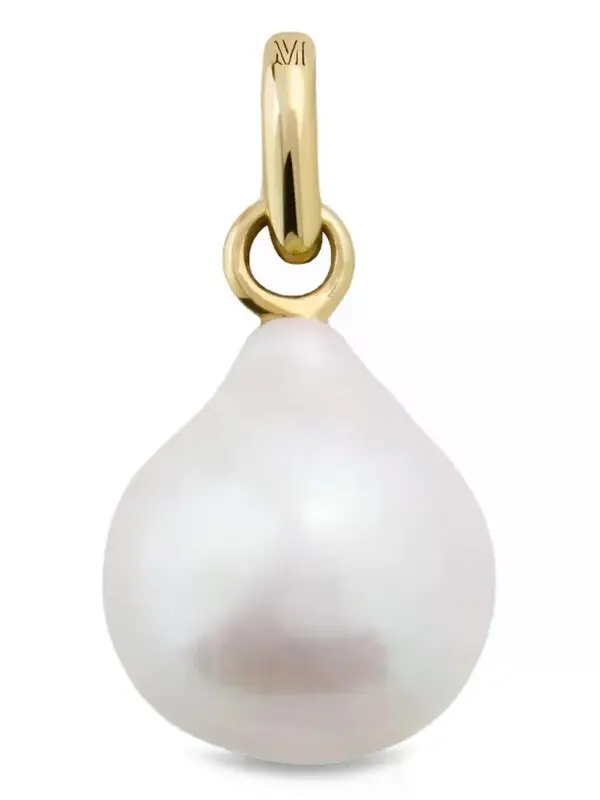 Monica Vinader 14kt Yellow Baroque Pearl Pendant - Gold