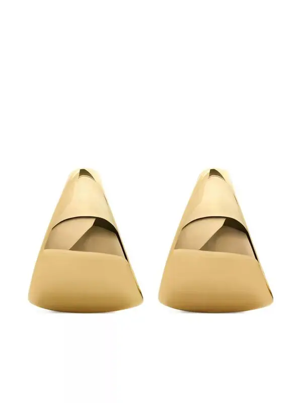 Monica Vinader Tapered Large Hoop Earrings - Gold
