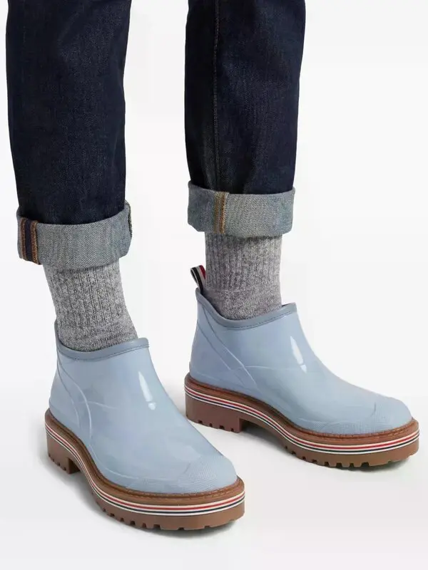 Thom Browne Stripe-trim Ankle Boots