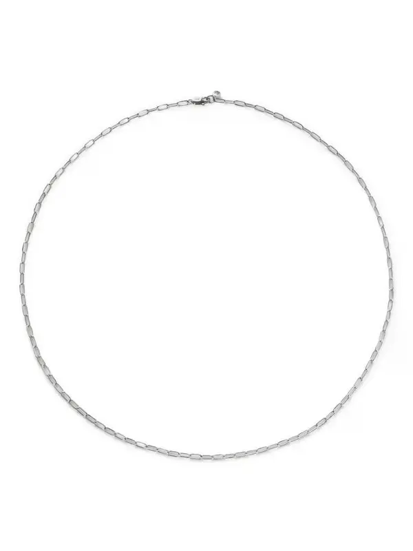 Monica Vinader 14kt White Gold Cable-link Chain Necklace - Silver