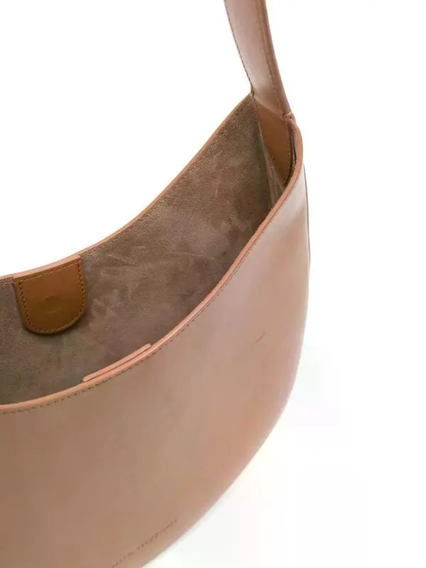 Benedetta Bruzziches Amalia Leather Shoulder Bag - Neutrals