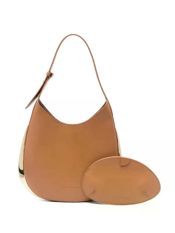 Benedetta Bruzziches Amalia Leather Shoulder Bag - Neutrals