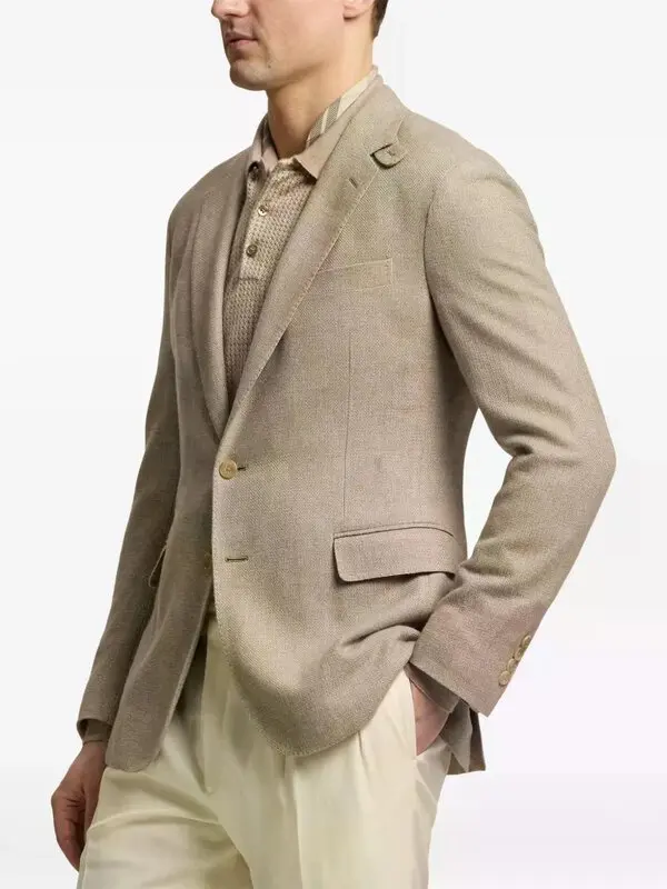 Ralph Lauren Purple Label Textured Two-button Blazer